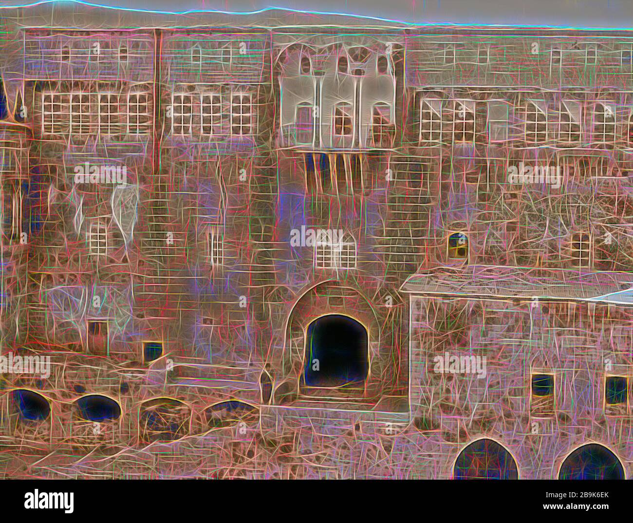 Mount Hermon and vicinity. Hasbeya. The Shihab Castle. Late medieval ...