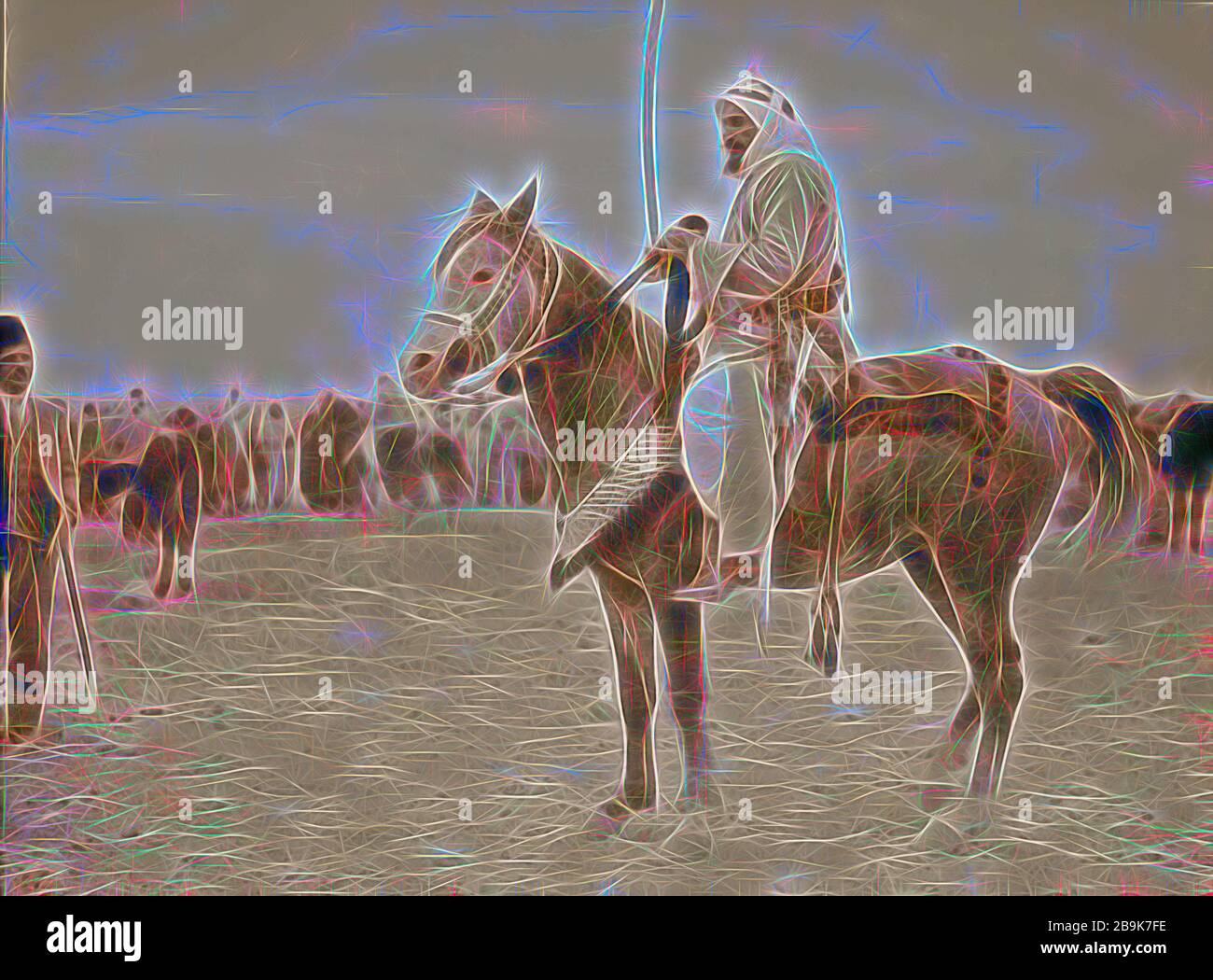 Bedouin life in Trans-Jordan. Sheik Abu Meddin. Known as an intrepid ...