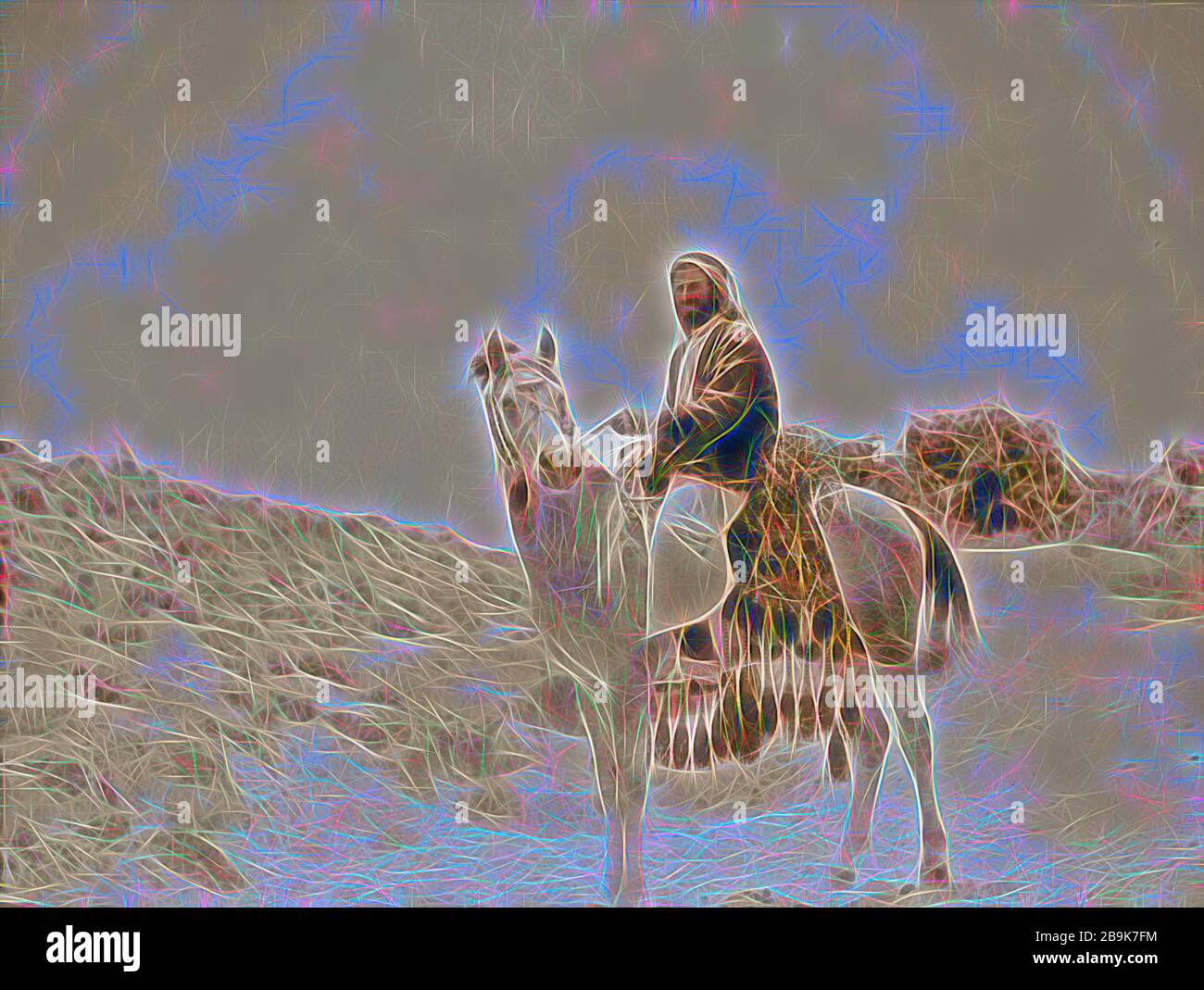 Bedouin life in Trans-Jordan. Syrian Bedouin from the Damascus district ...