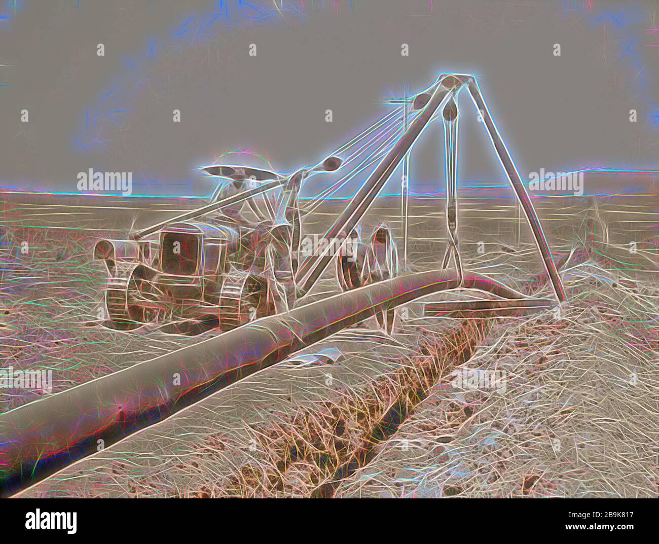 Laying of the Iraq Petroleum Company's pipe line across the Plain of ...
