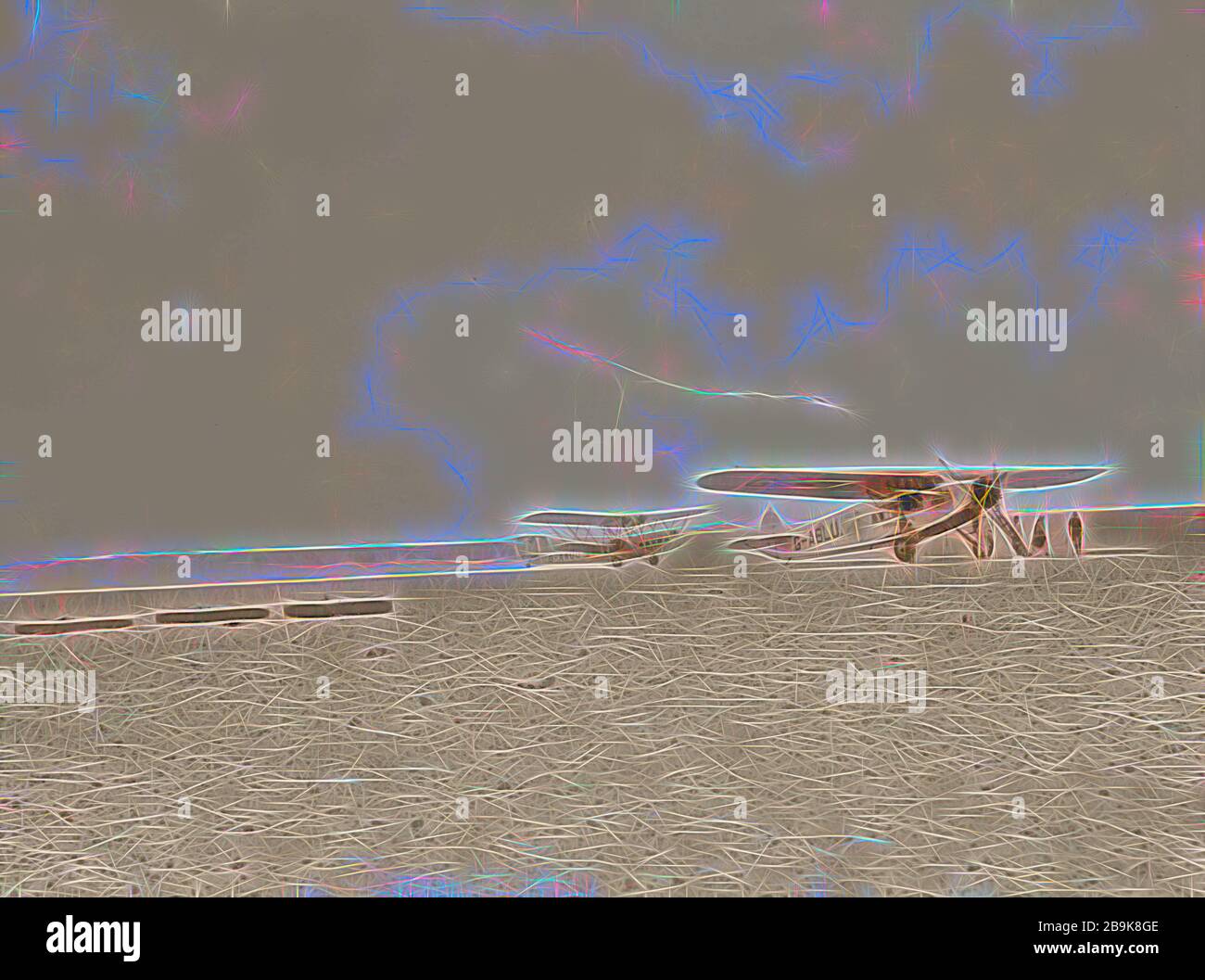 Air route to Baghdad via Amman and the desert. Aircrafts 'Hanno' and ...