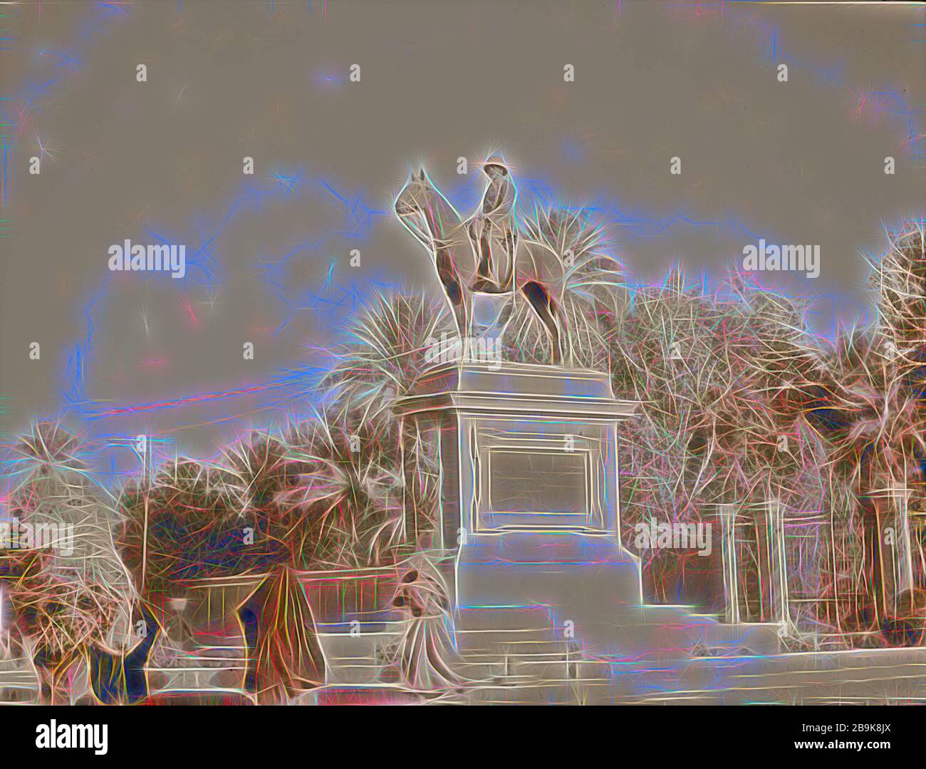 Iraq. (Mesopotamia). Baghdad. Views, street scenes, and types. Statue ...