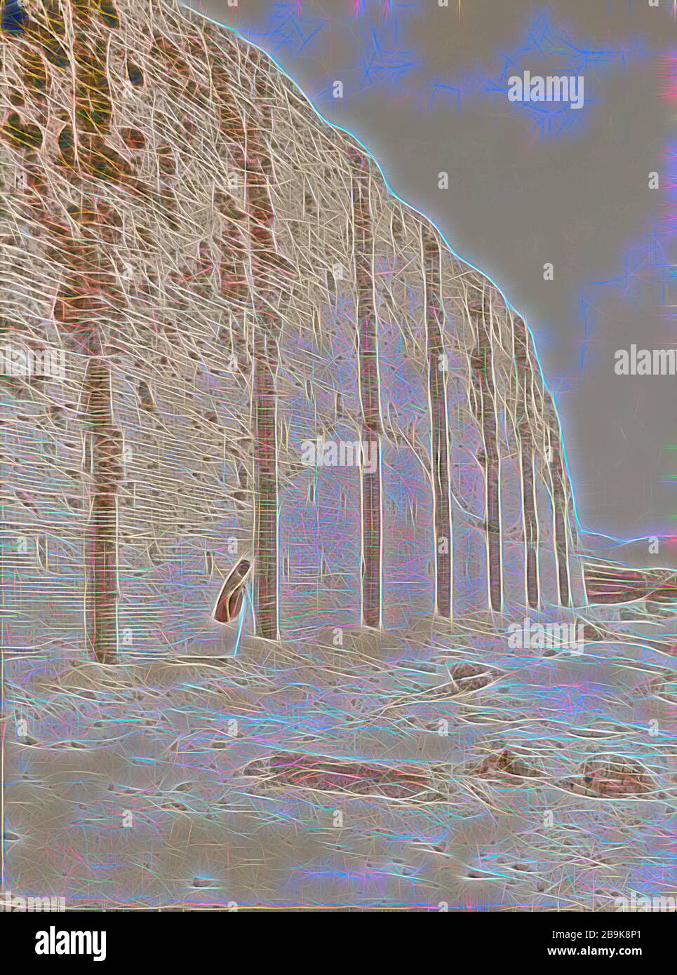 Iraq. Ur. (So called of the Chaldees). Western wall of the ziggurat ...