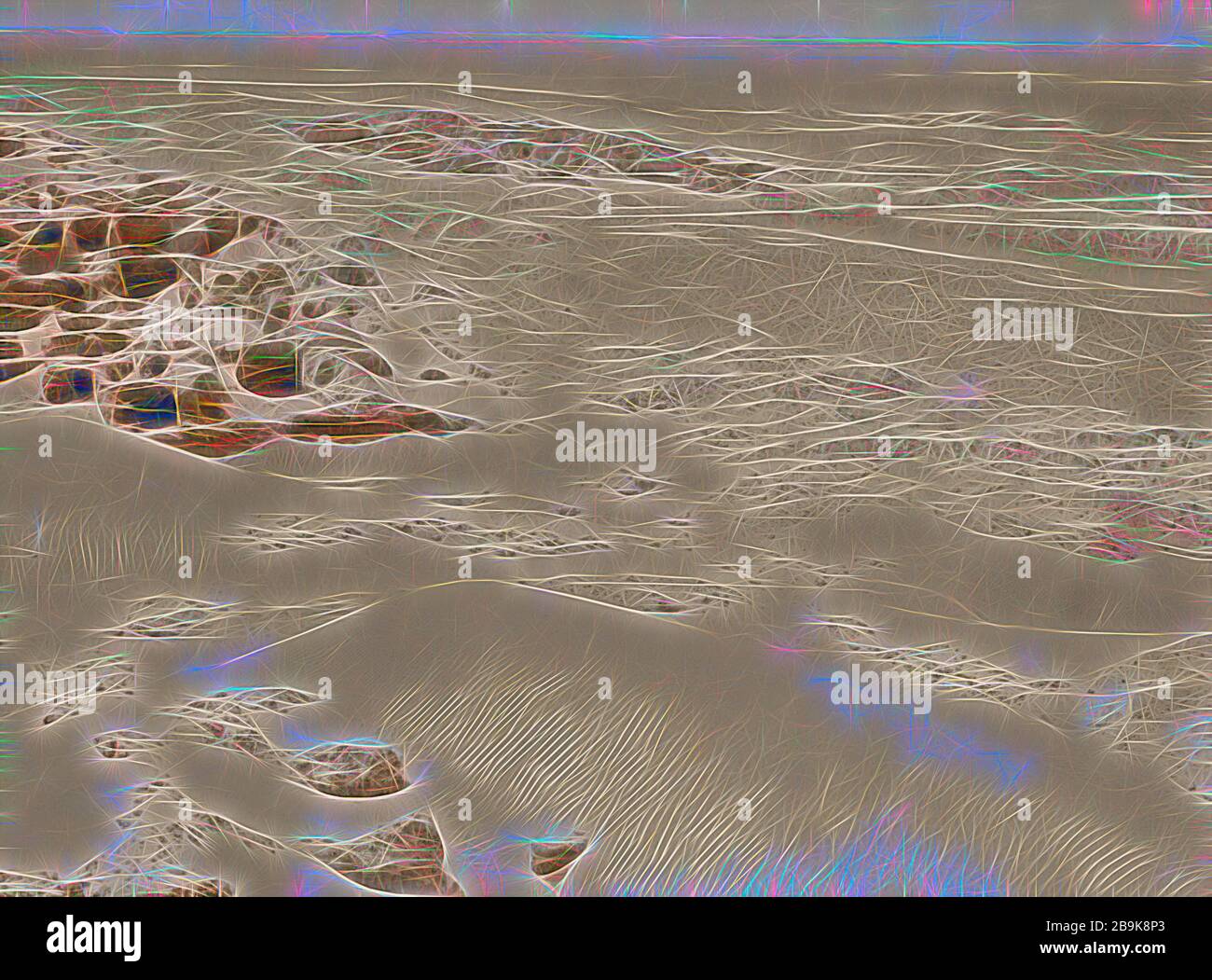 Iraq. Ur. (So called of the Chaldees). Sand encroaching on excavated ...