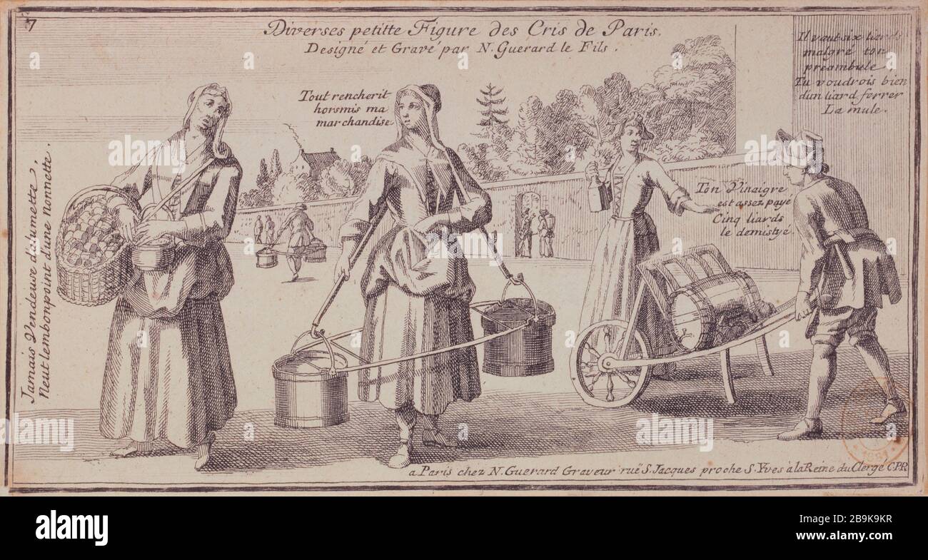 Cris de paris gravure hi-res stock photography and images - Alamy