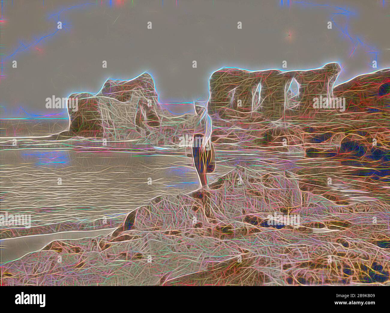 Athlit. Various including excavations, ruins from the beach, butress [i ...