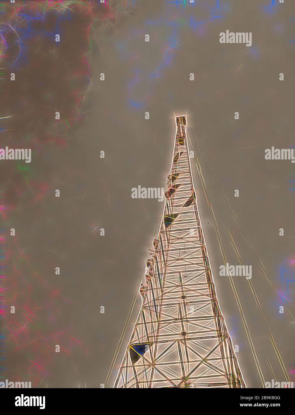 international broadcasting station, Ramallah Various of tower Close up ...