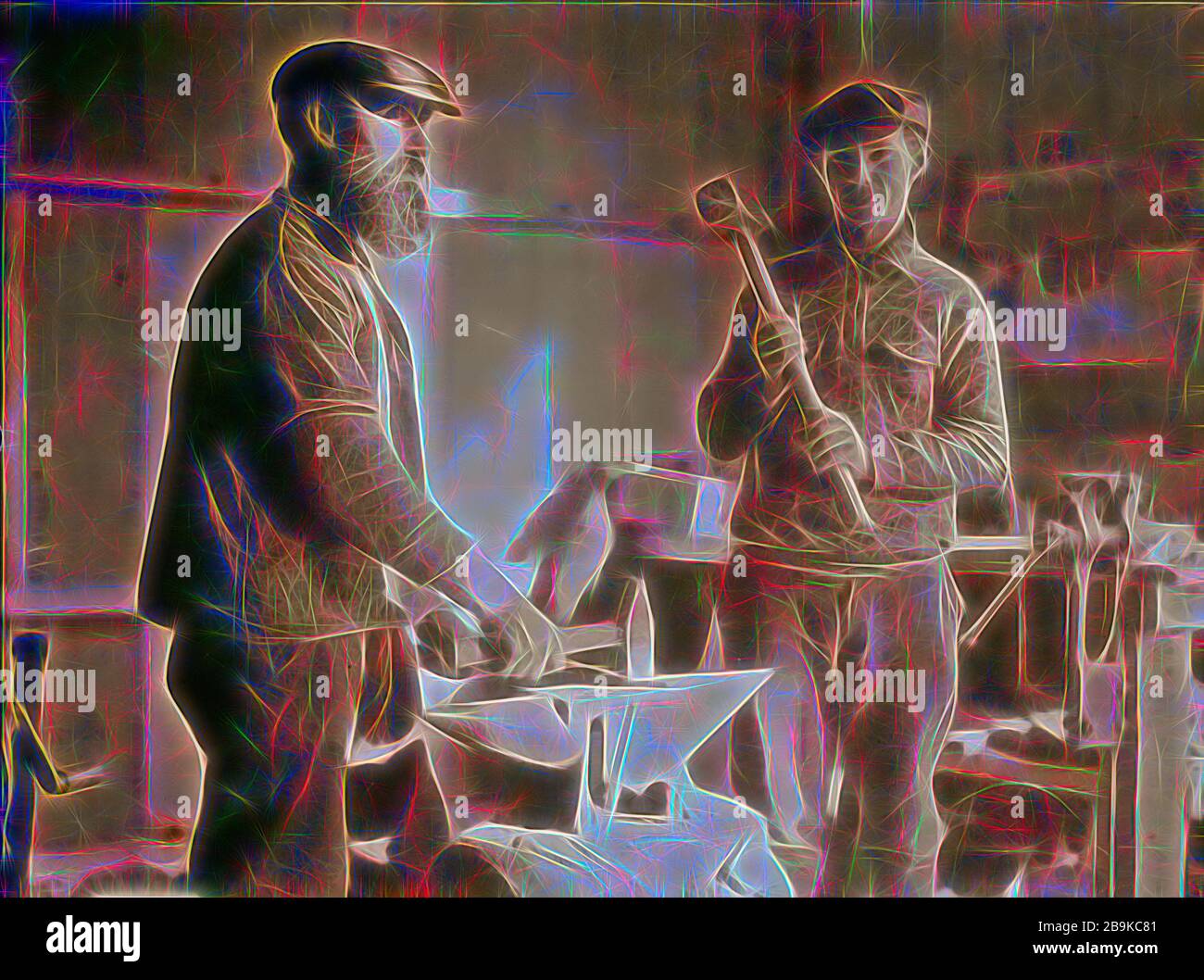 Jewish colonies. K'far Hassidim, blacksmith shop. 1934, Israel Stock ...