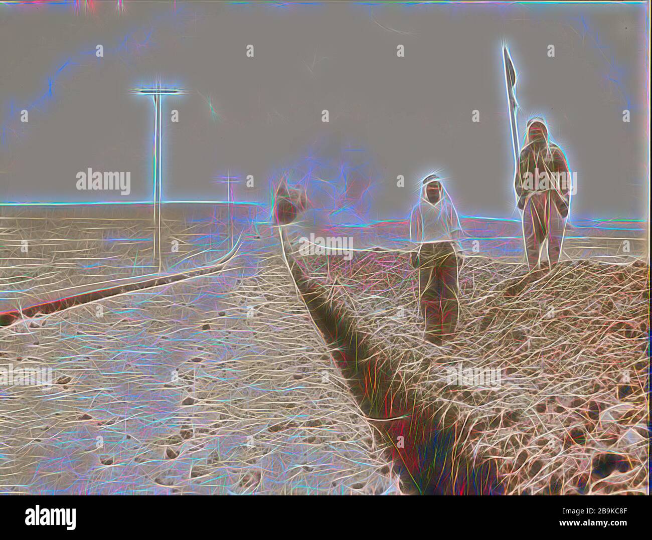 I.P.C. [i.e., Iraq Petroleum Company]. Preparing trench for pipe line ...