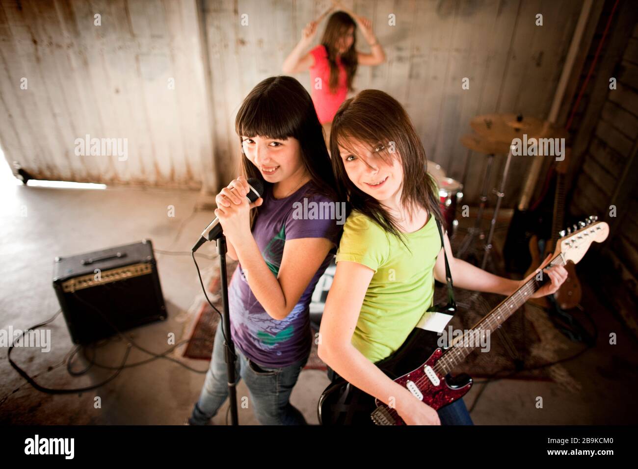 Girl Bands Practicing