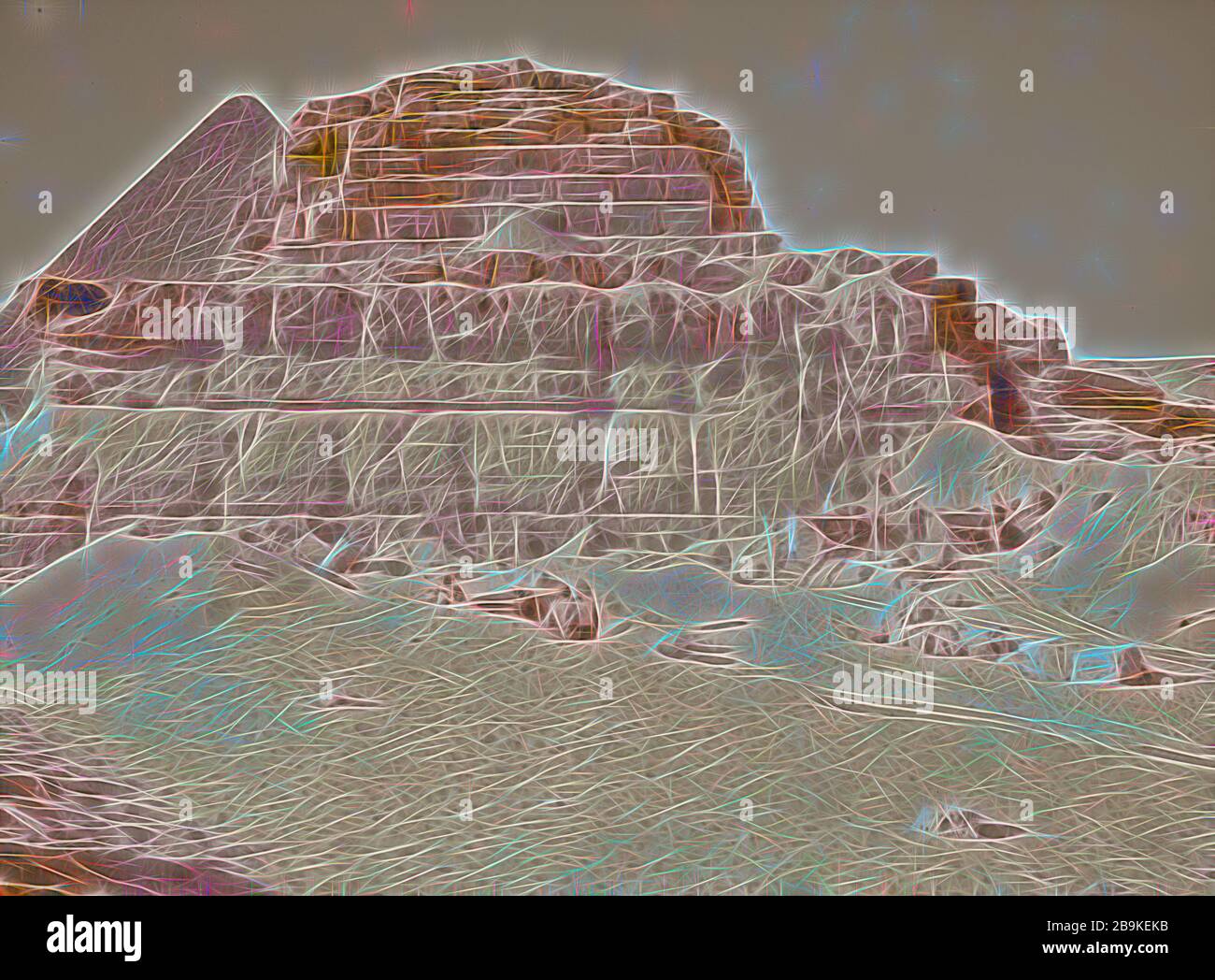 Egypt. The fourth pyramid. The pyramid (closer view). 1934, Egypt ...