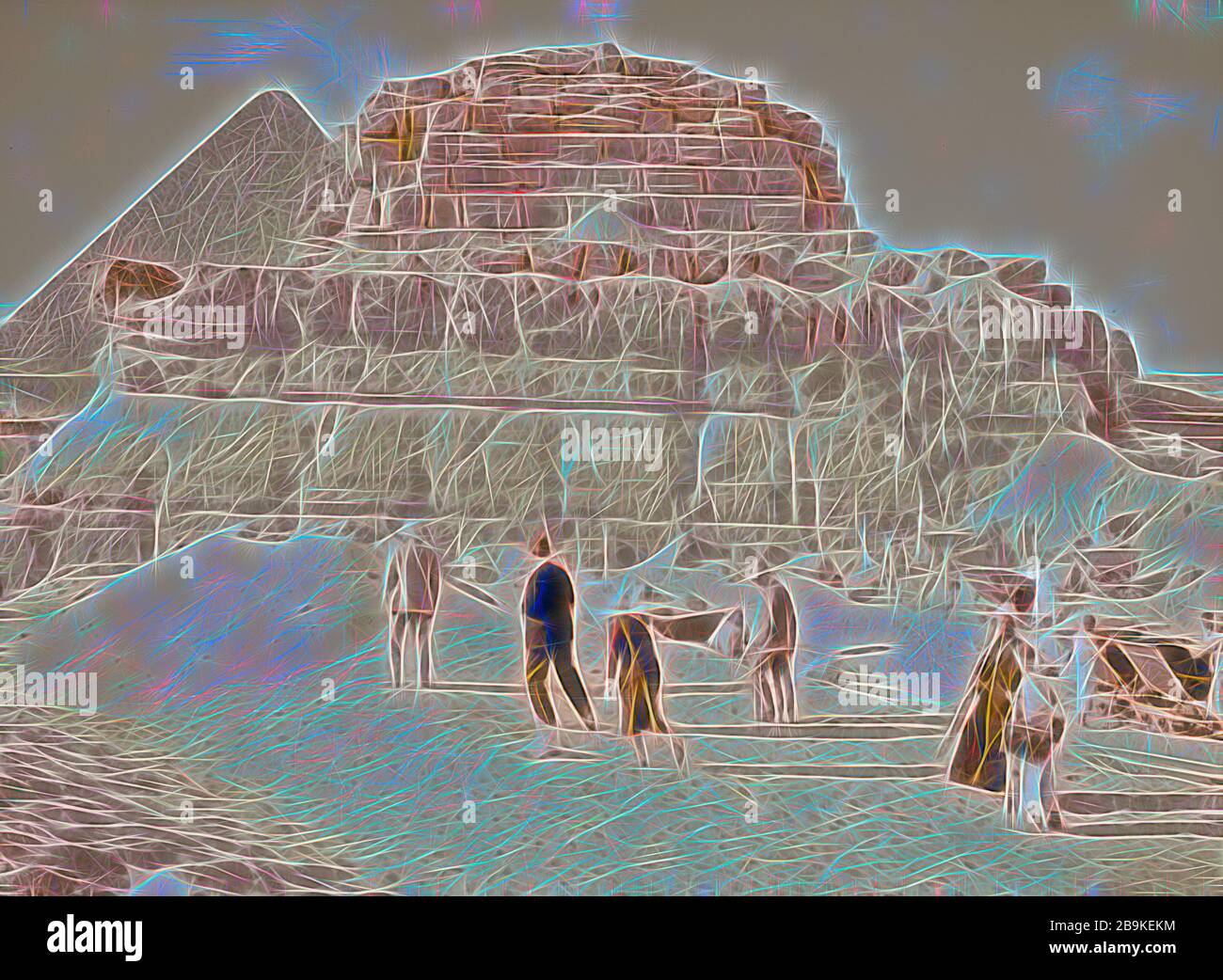 Egypt. The fourth pyramid. The pyramid (closer view). 1934, Egypt ...