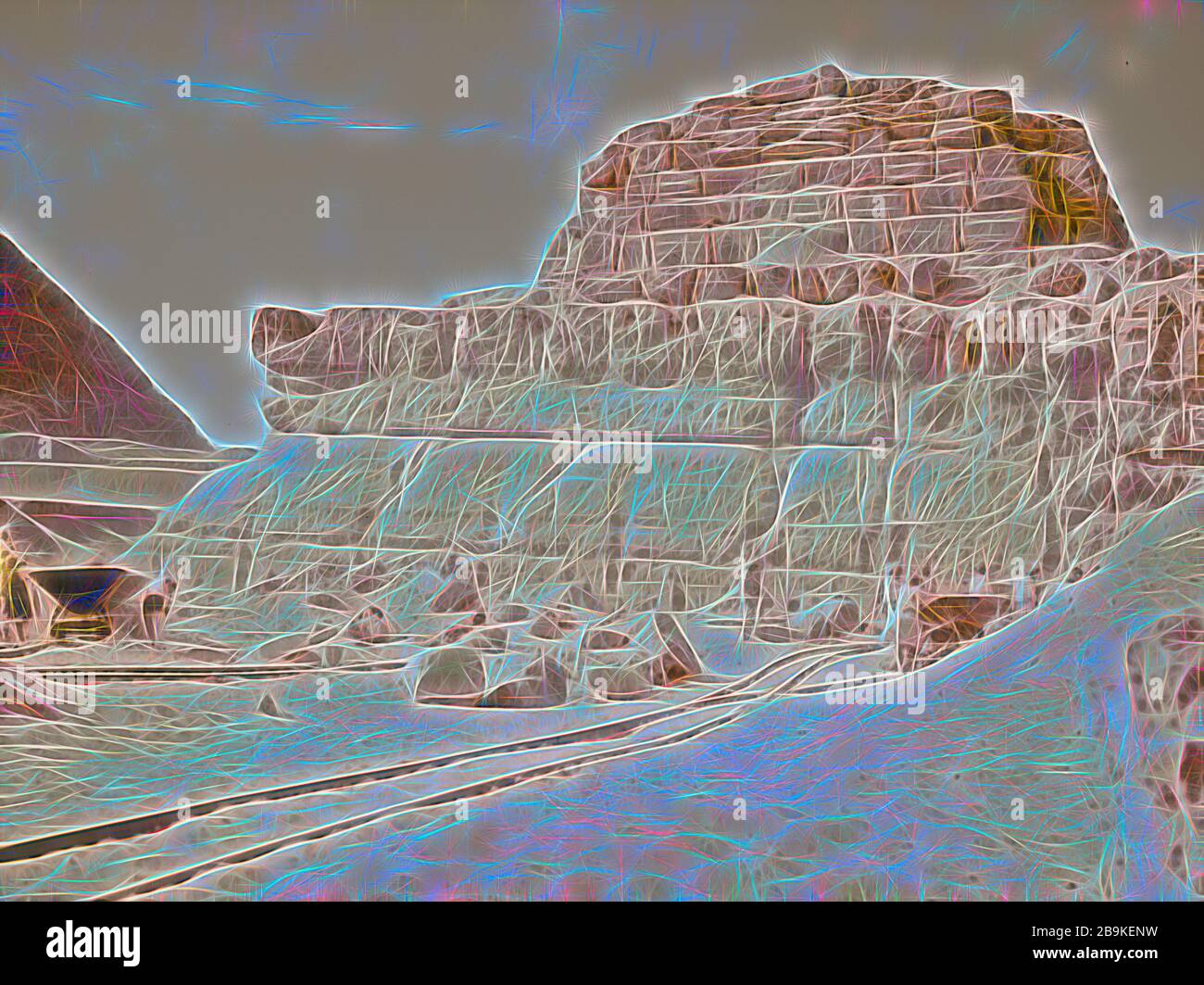 Egypt. The fourth pyramid. The pyramid (closer view). 1934, Egypt ...
