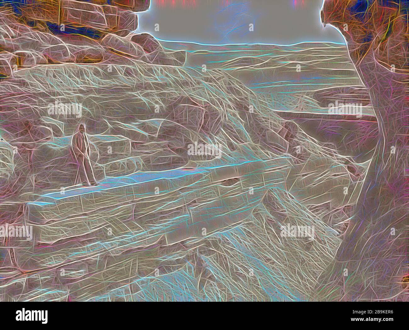 Egypt. The fourth pyramid. Close up of one side of pyramid with Dr ...