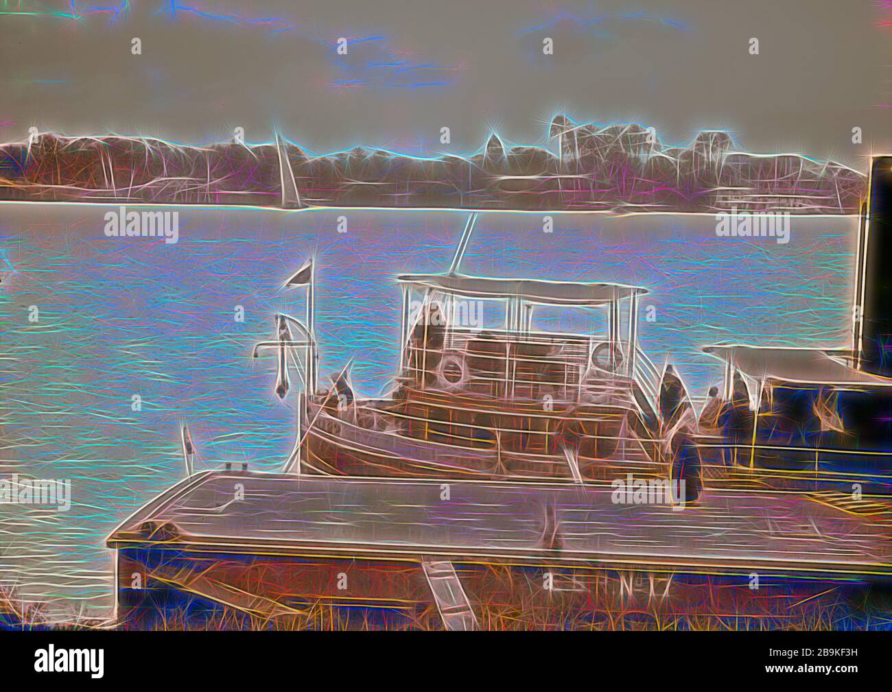 Egypt. River scenes. The Nile. Sunset scenes across the Nile. 1934 ...