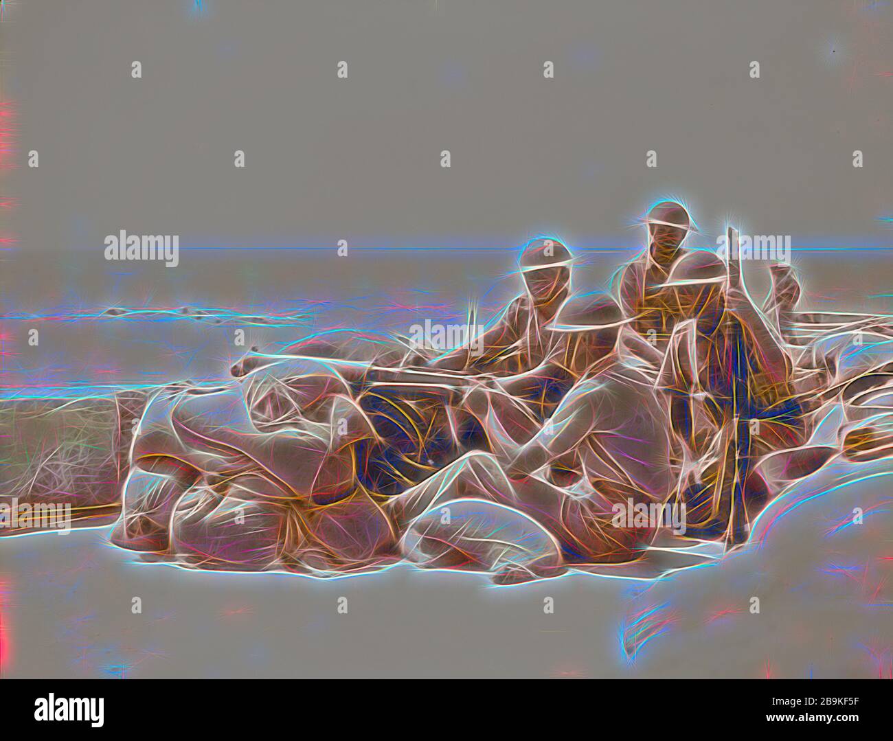 Palestine disturbances during summer 1936. Jaffa. Machine-gun nest on ...