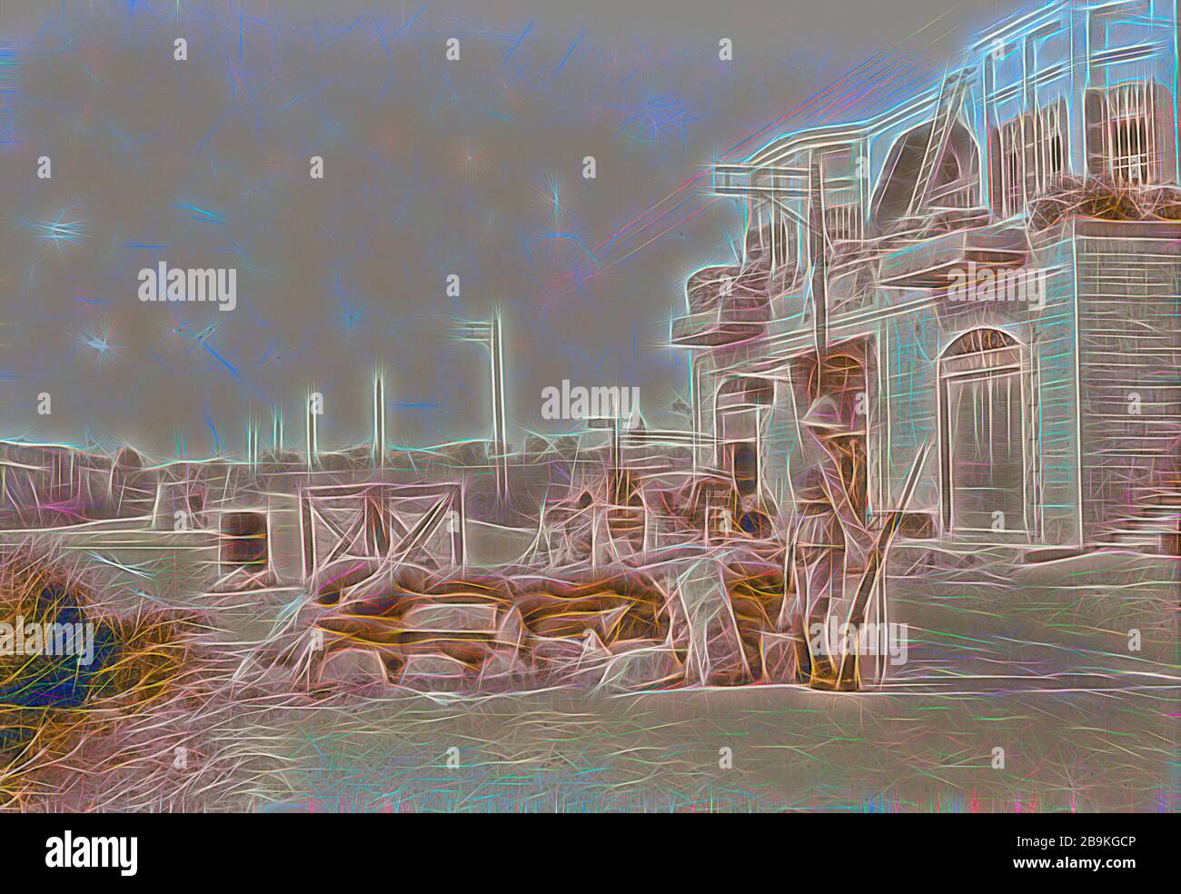 Military road block at junction Ramleh-Lydda Road. 1939, Israel, Ramlah ...