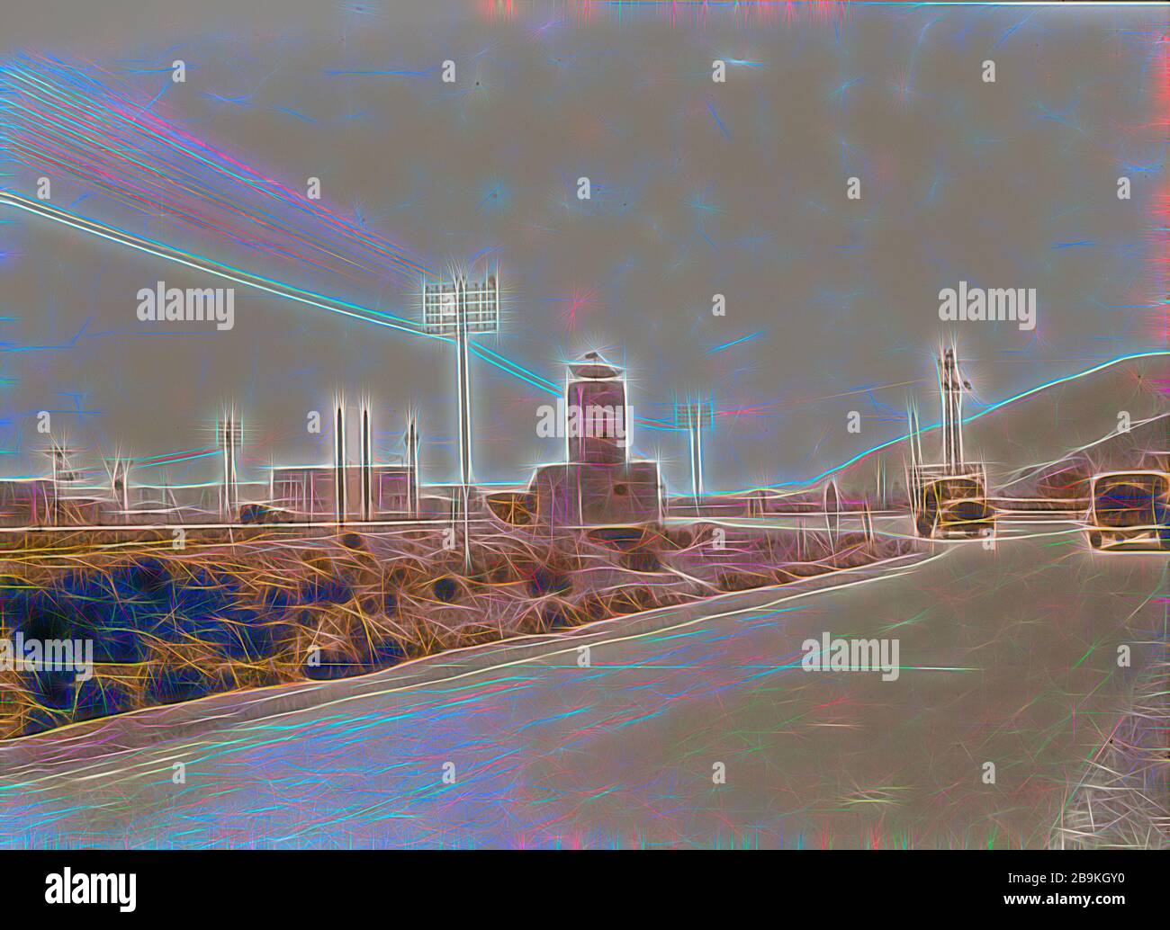 Concrete Road House, Haifa-Acre Junction. 1934, Israel Stock Photo - Alamy