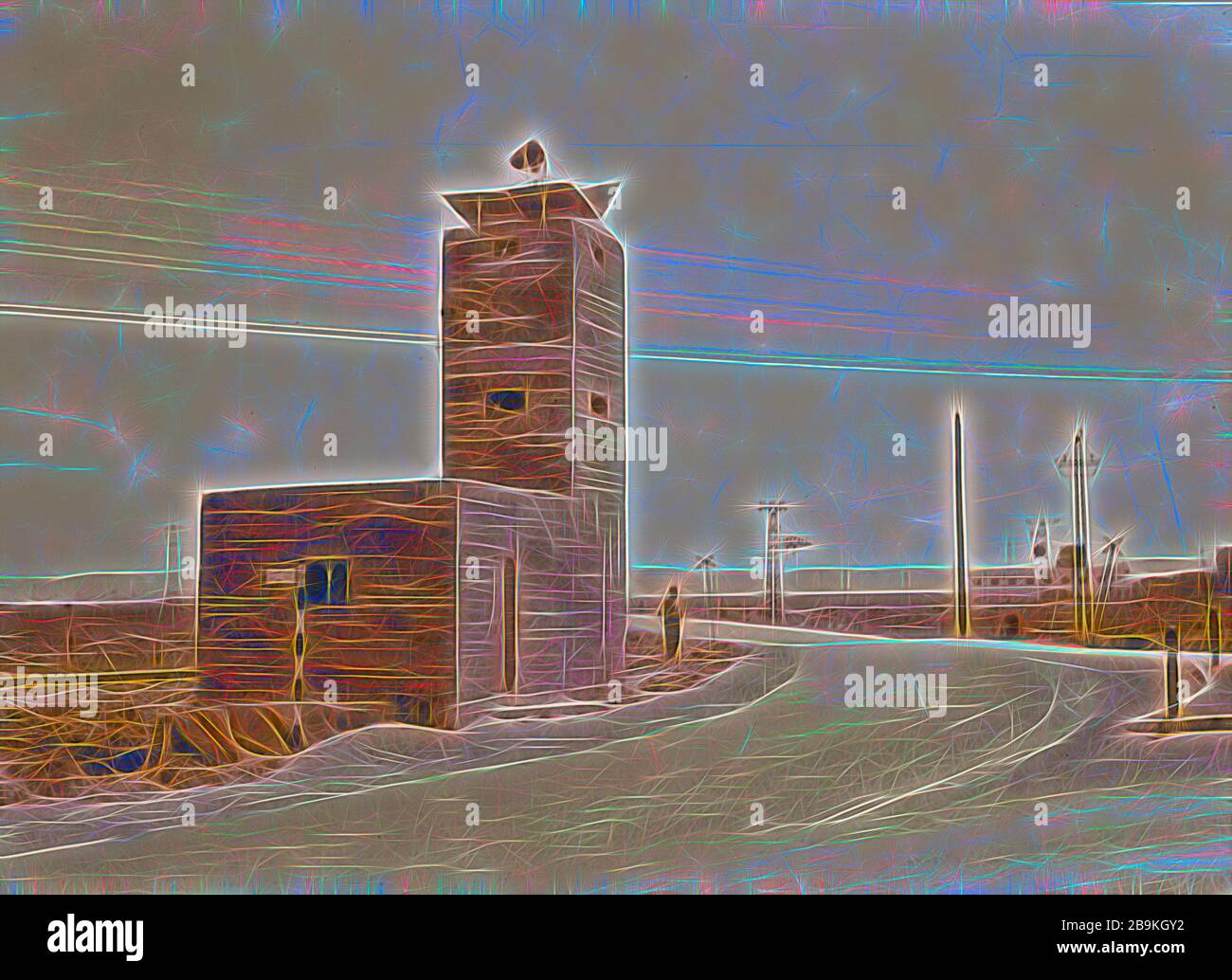 Concrete Road House, Haifa-Acre Junction, closer view. 1934, Israel ...