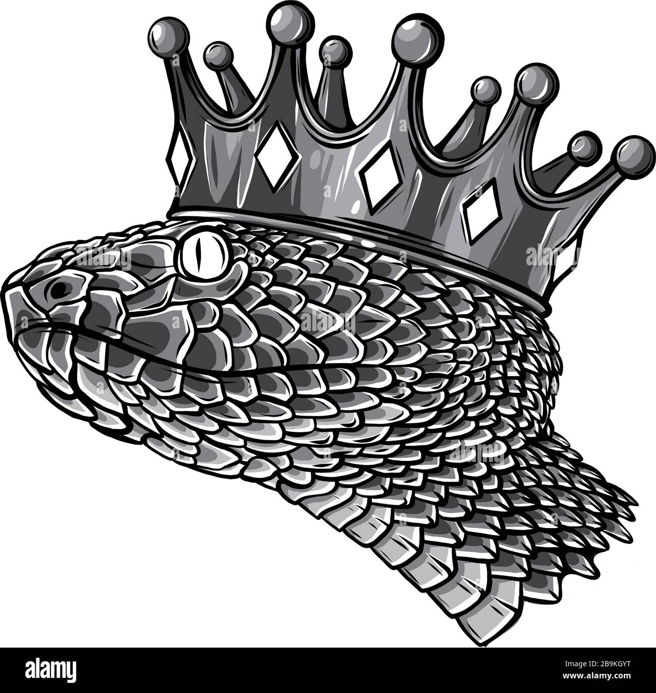 Crown with snake hi-res stock photography and images - Alamy