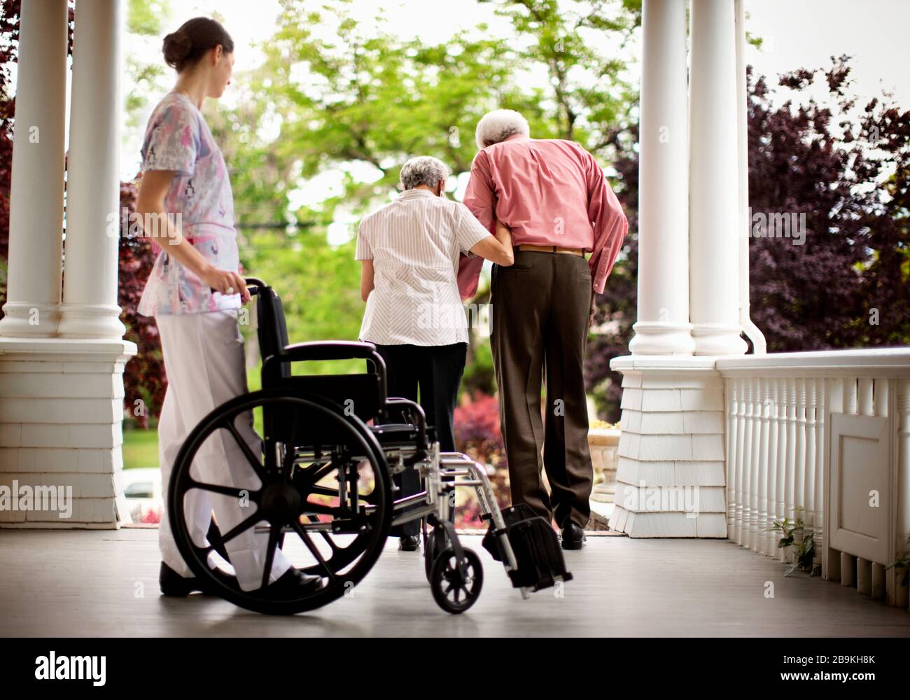 Disabled and elderly assist african hi-res stock photography and images ...