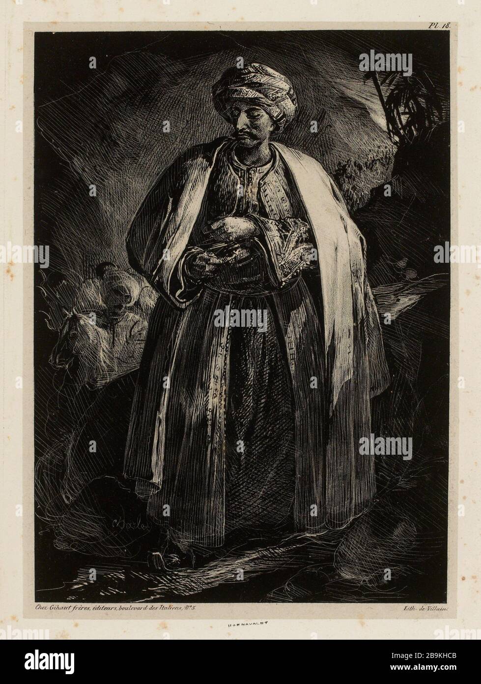 Turkish stand. / 18 (dummy title) | Sketch and Pochades in ink by ...