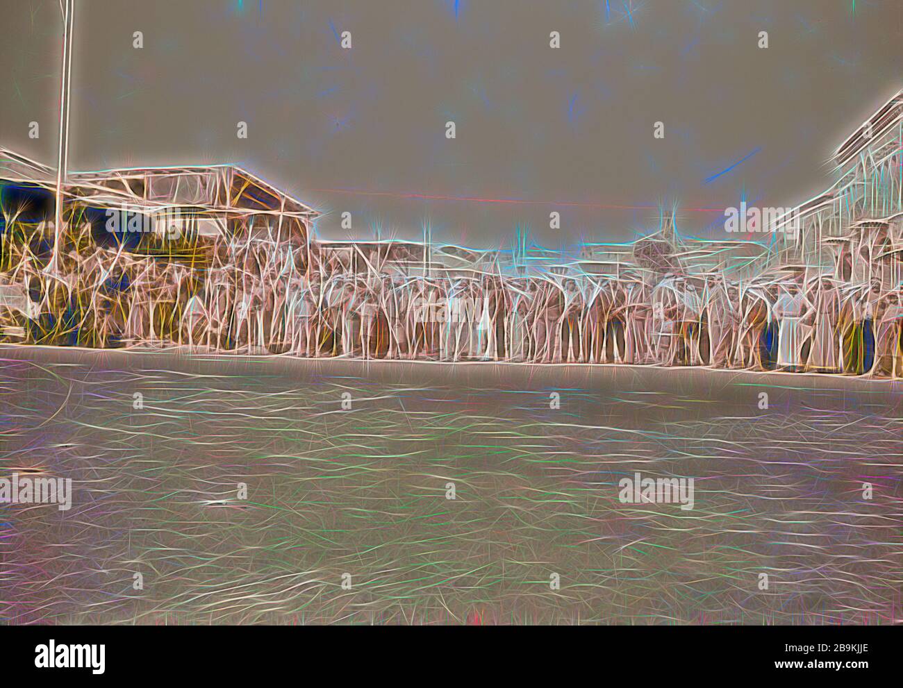 The raising of the siege of Jerusalem A large crowds of Arabs waiting ...