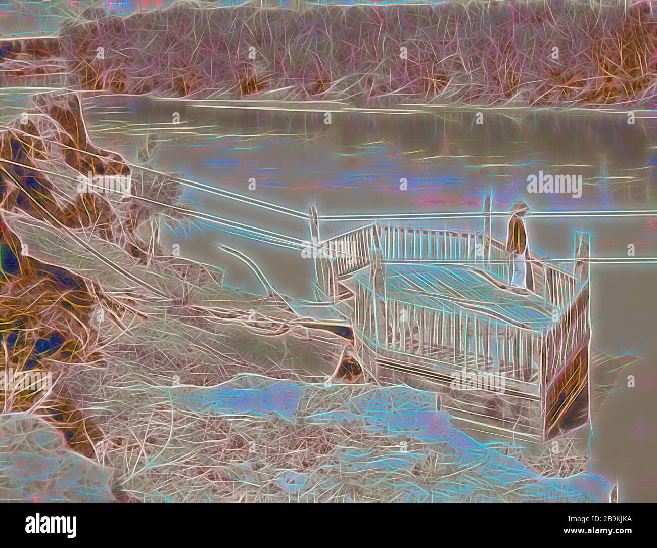 Jordan ferry at Danieh. 1934 Stock Photo - Alamy