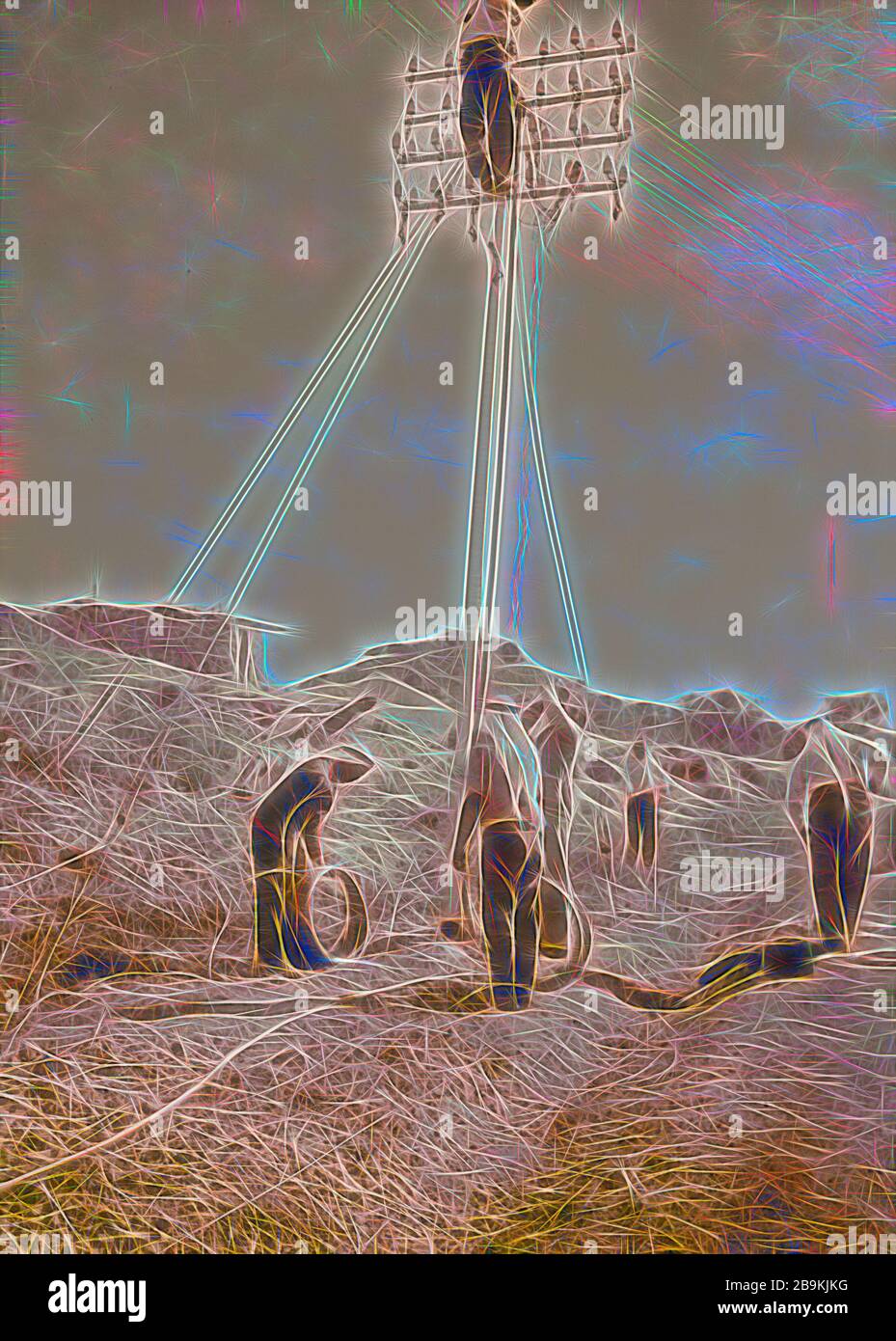 Repairing telephone lines hi-res stock photography and images - Alamy