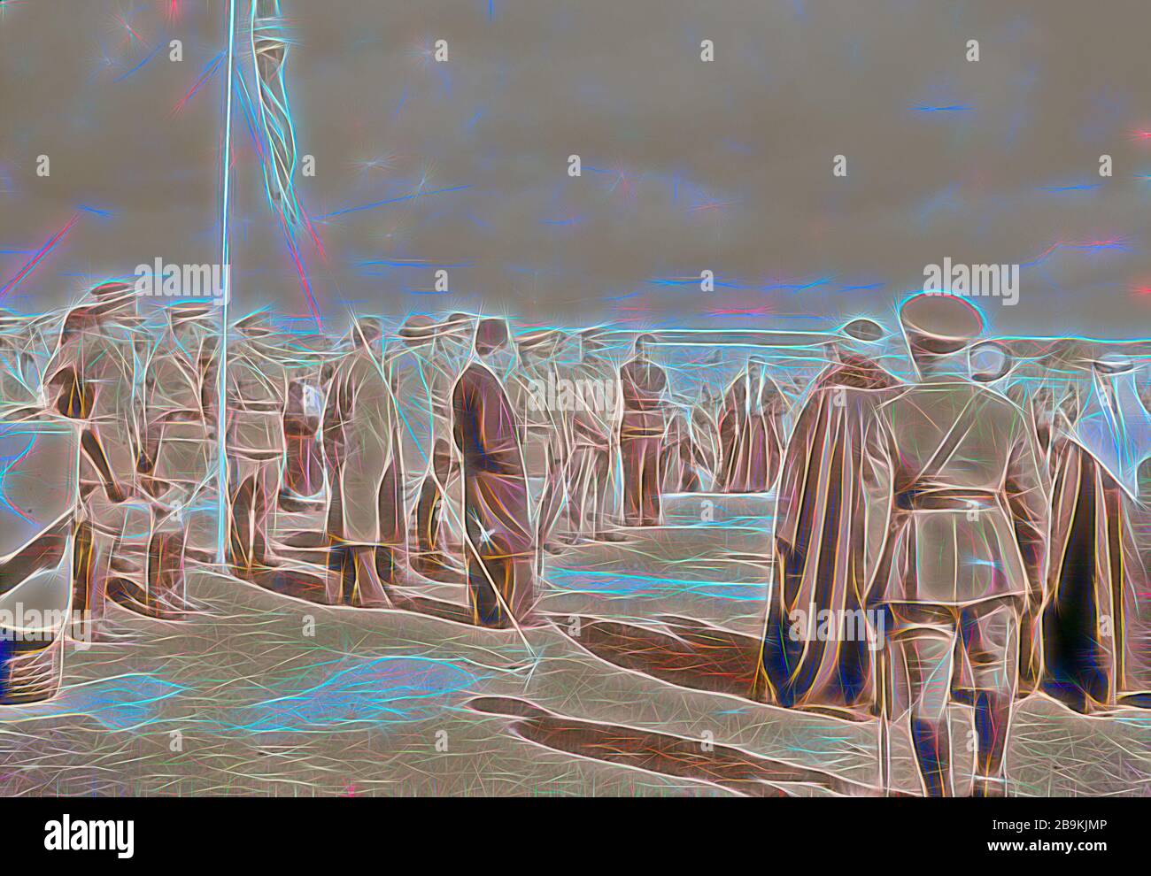 Arab demonstration at Yatta Peasant reading propaganda sheet prepared ...