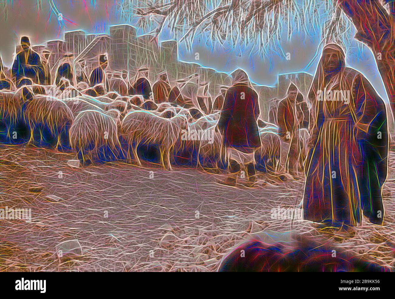 Sheep market at Herod's Gate. 1934, Jerusalem, Israel Stock Photo - Alamy