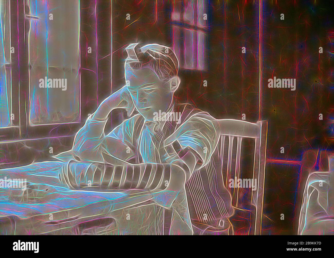 Askenazim, Ashkenazi Jewish youth studying his Torah with phylacteries ...