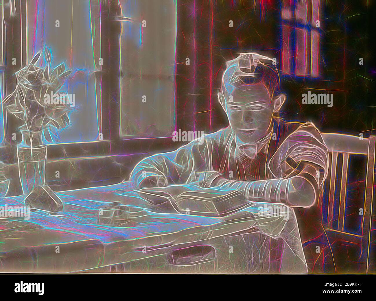 Askenazim, Ashkenazi Jewish youth studying his Torah with phylacteries ...