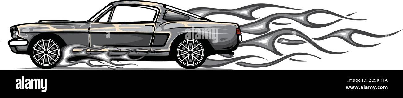 Muscle car mechanic Stock Vector Images - Alamy