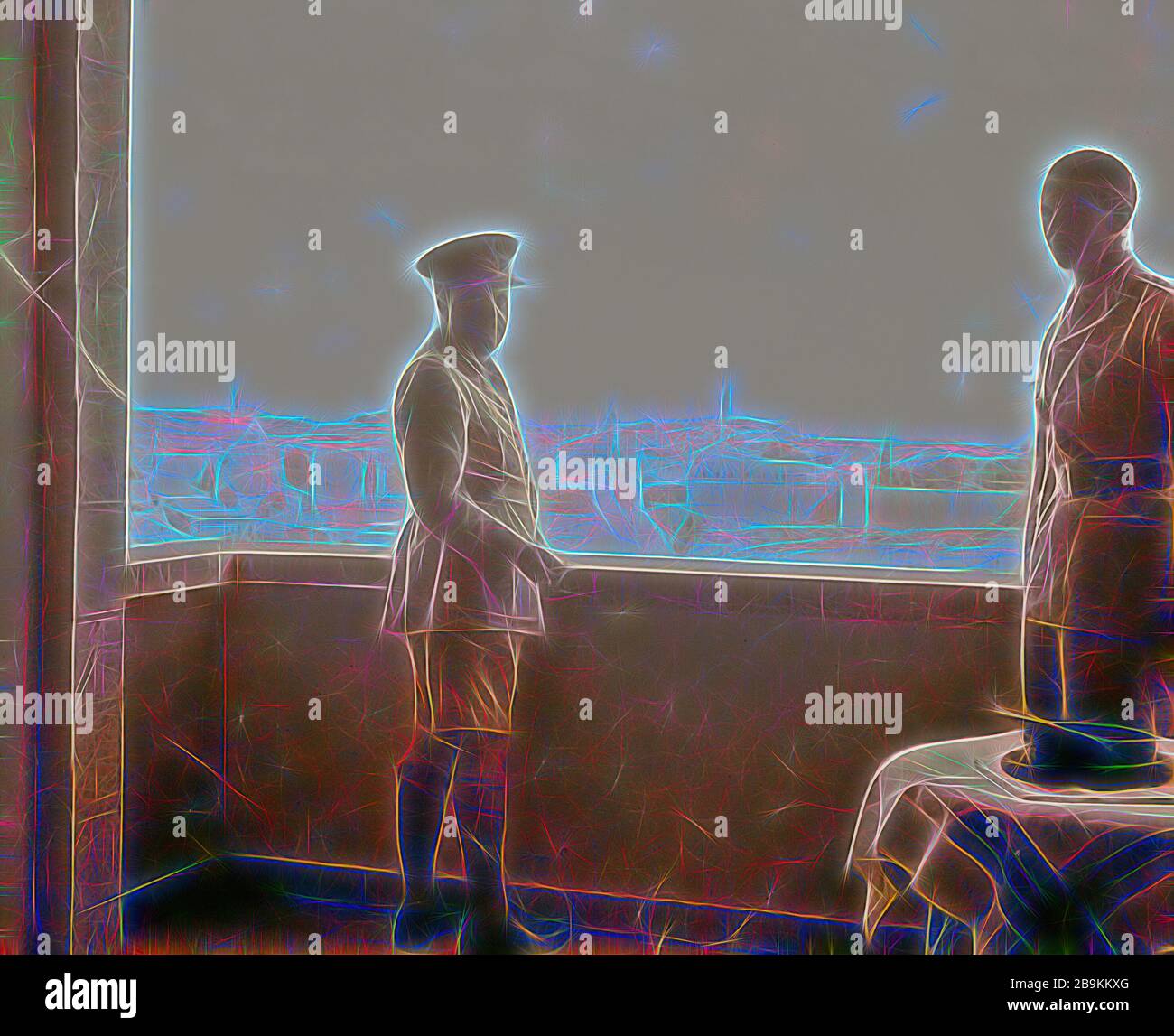 G.O.C. Lt. General Haining, taken in the King David Hotel roof showing ...