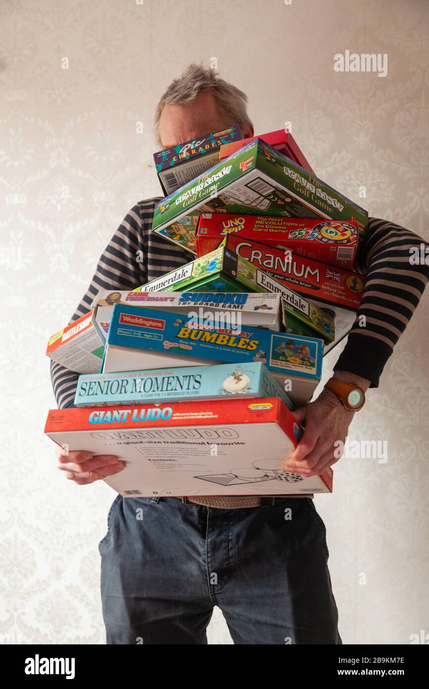 Stack Of Board Game Boxes