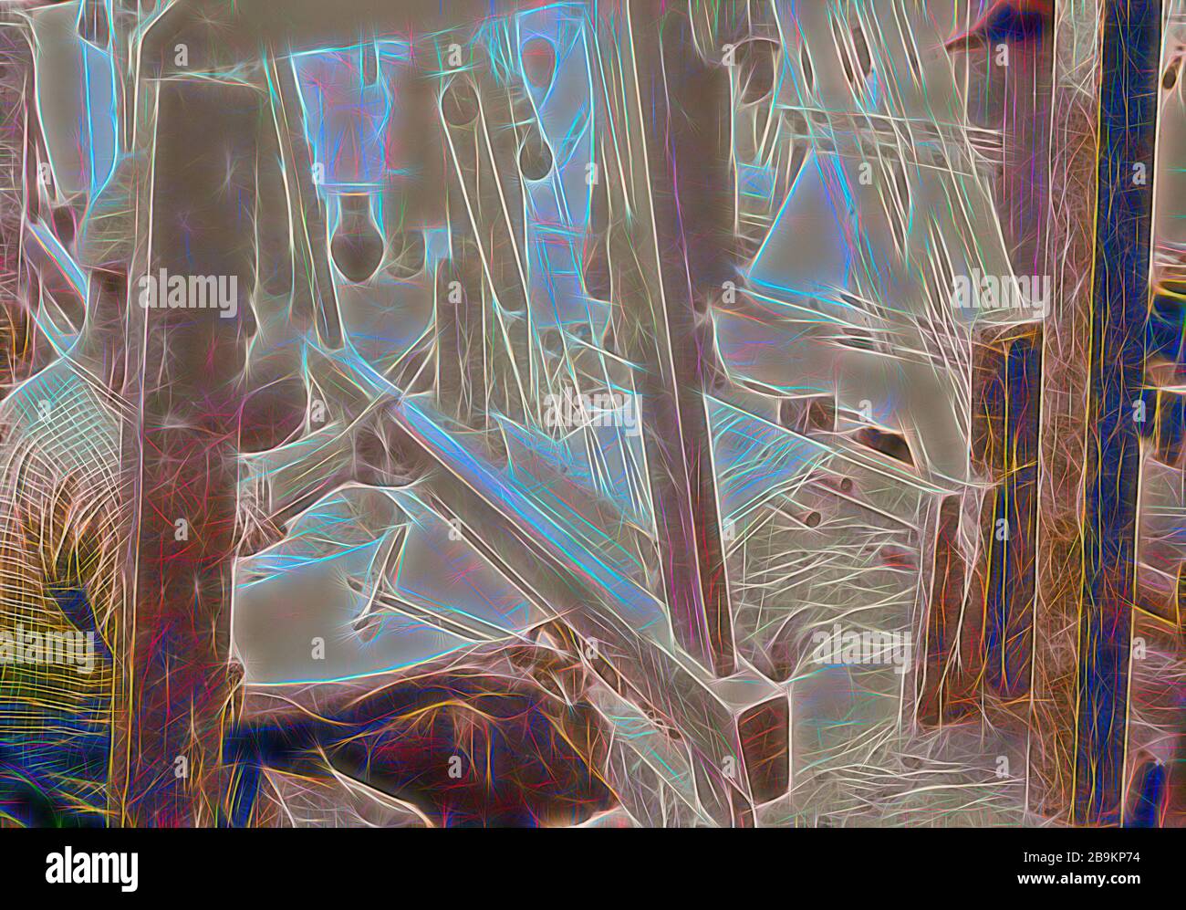 Majdel village & its primitive weaving. A native weaving establishment ...