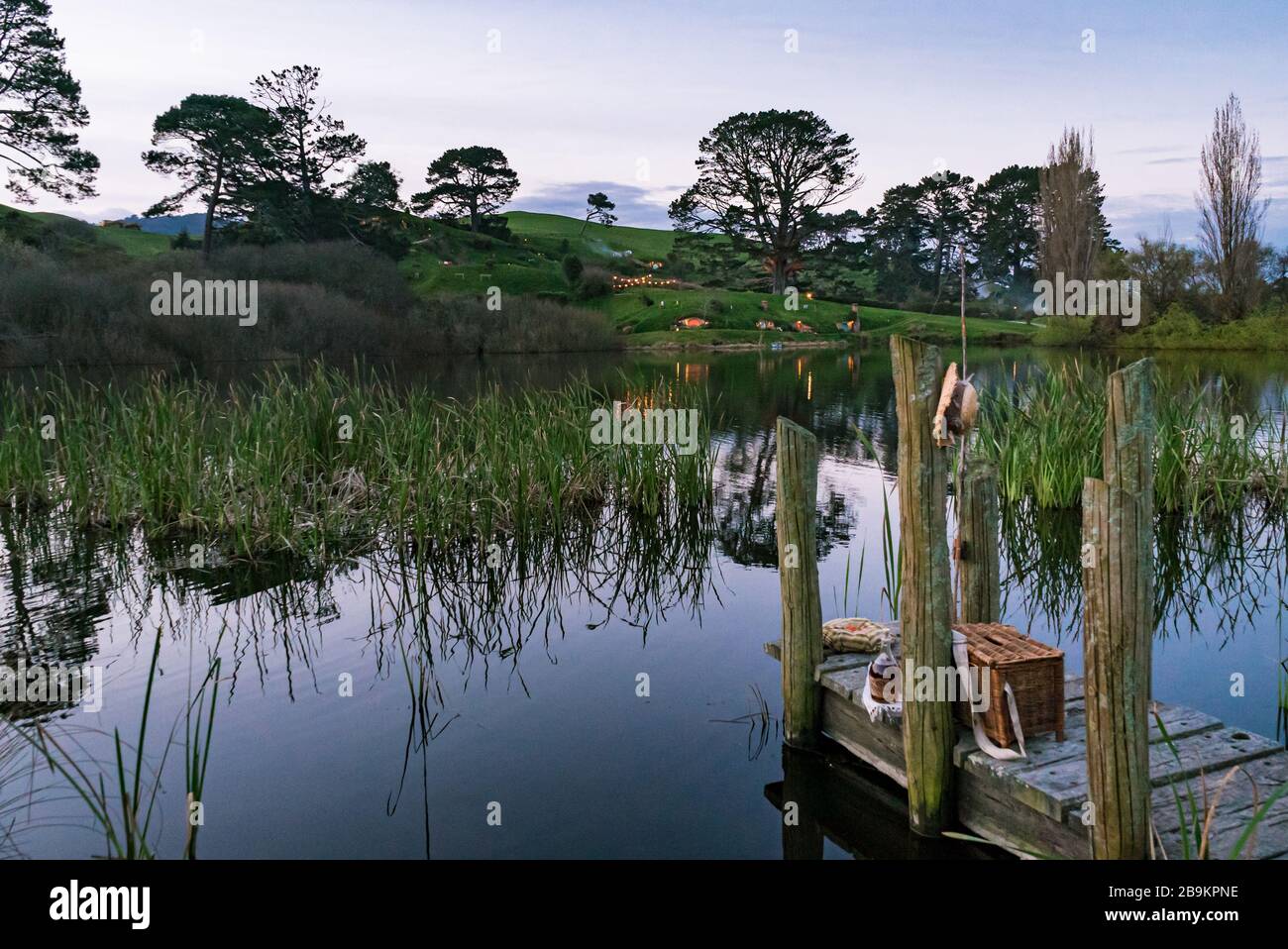 A still evening for some fishing and a picnic outside the Green Dragon ...