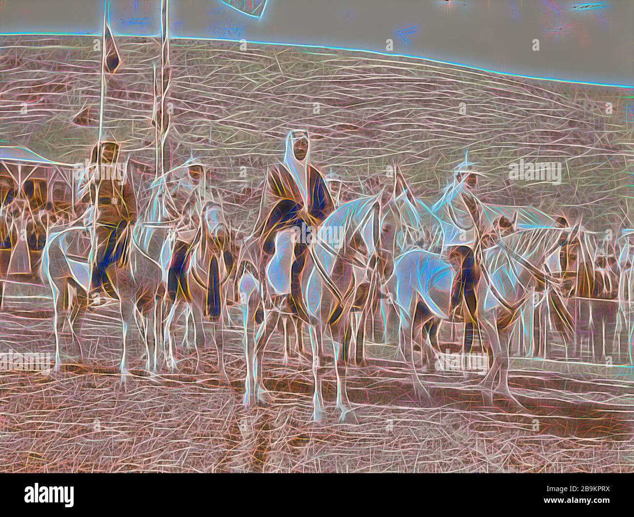 Prince Emir Saud's visit to Emir Abdullah in Amman, Transjordan. The ...
