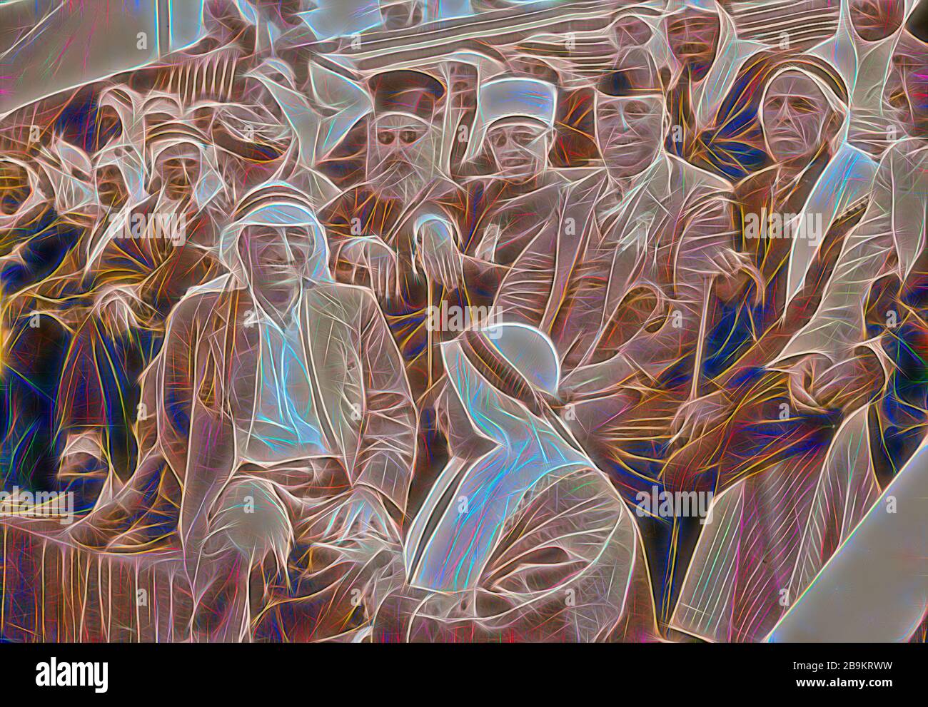 Race meeting (horse & camel). Beersheba. Aref el Aref Bey, an Imam ...
