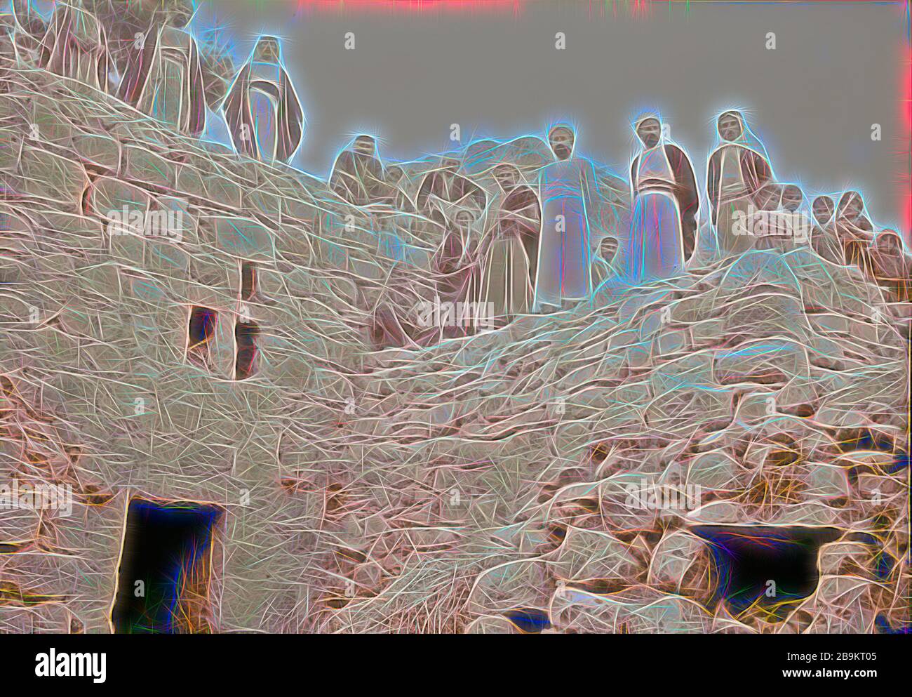 Halhul village at kilometer 30 on Hebron road Villagers on roof of semi ...