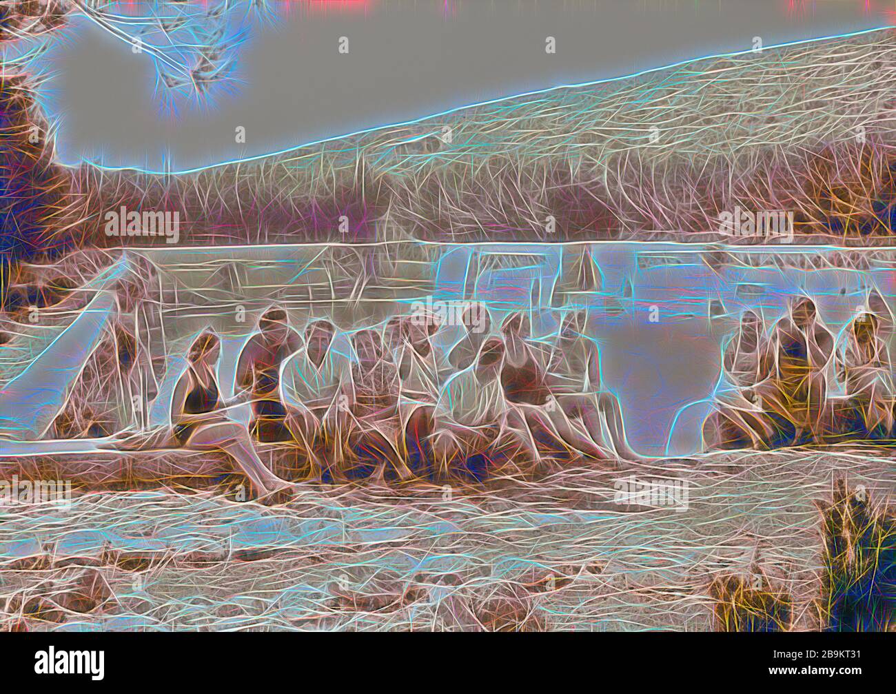 Solomon's pools becomes a picnic & swimming resort Group of bathers in ...