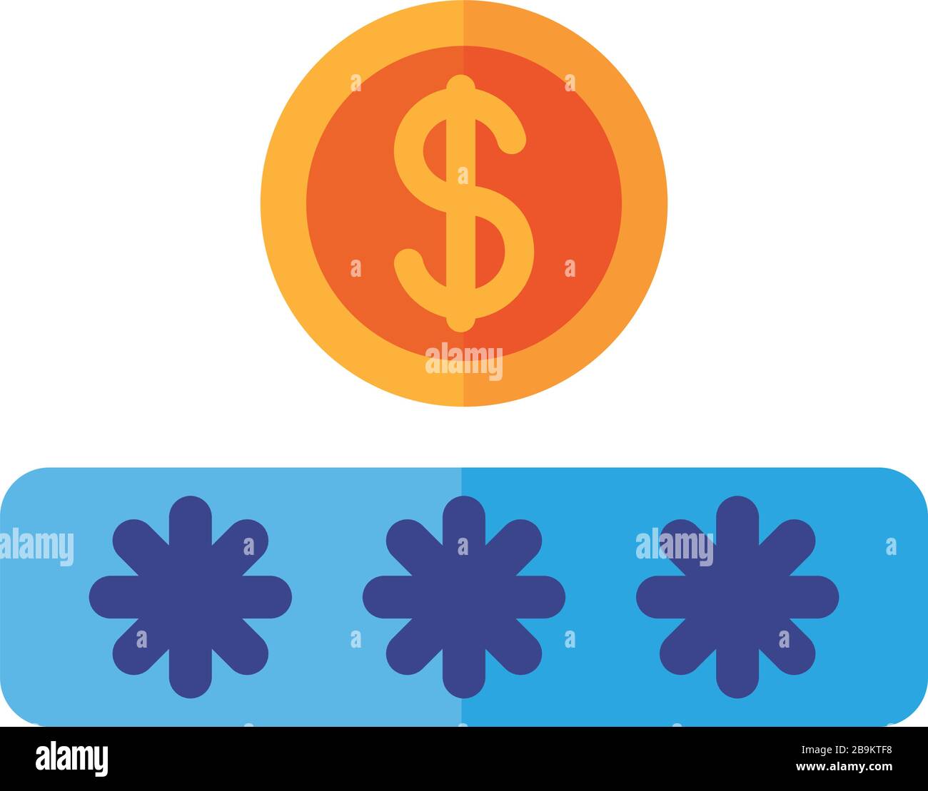 Coin dollar password payment hi-res stock photography and images - Alamy