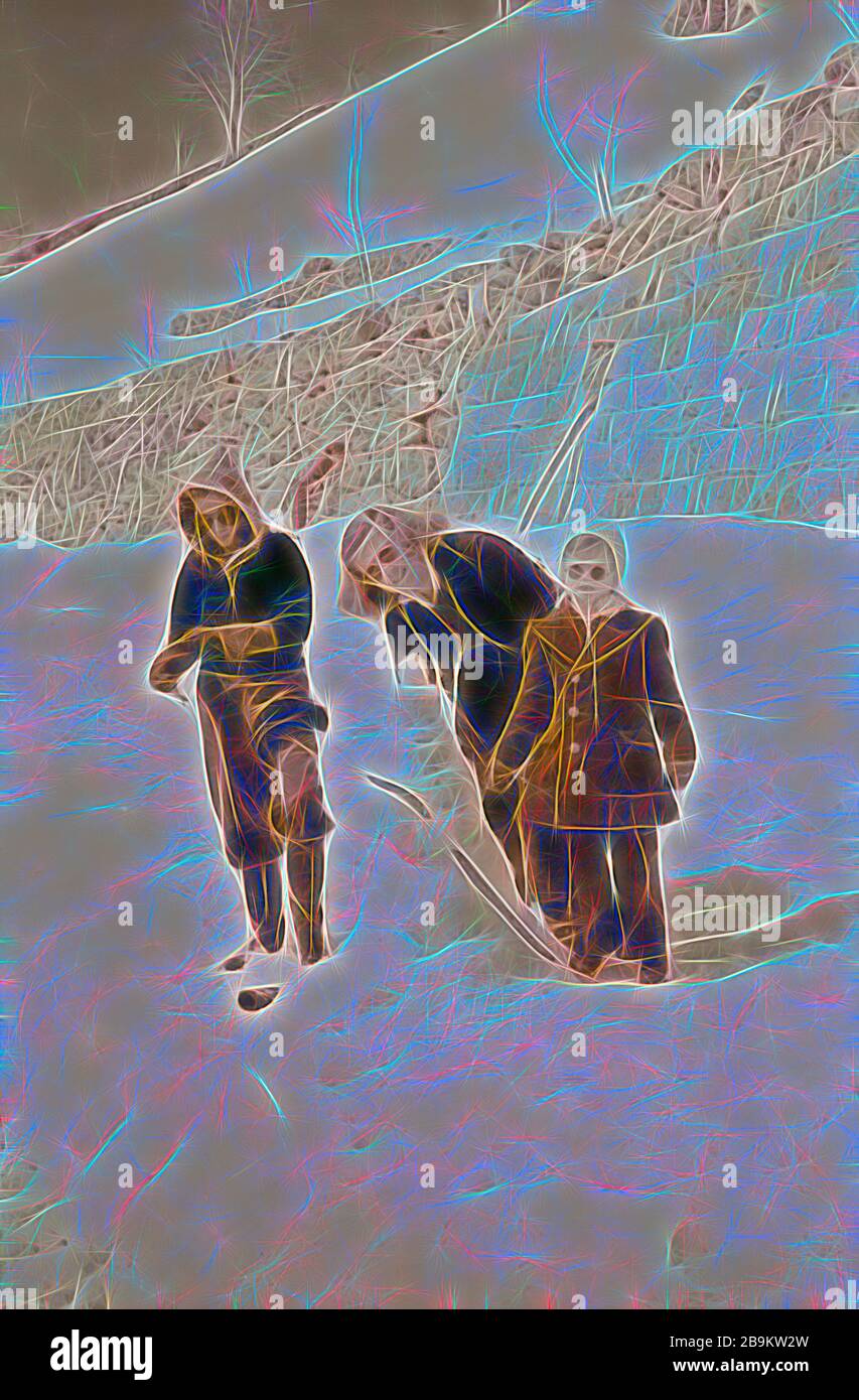 Cedars. Photographic party stops for a cold snowy lunch. American ...