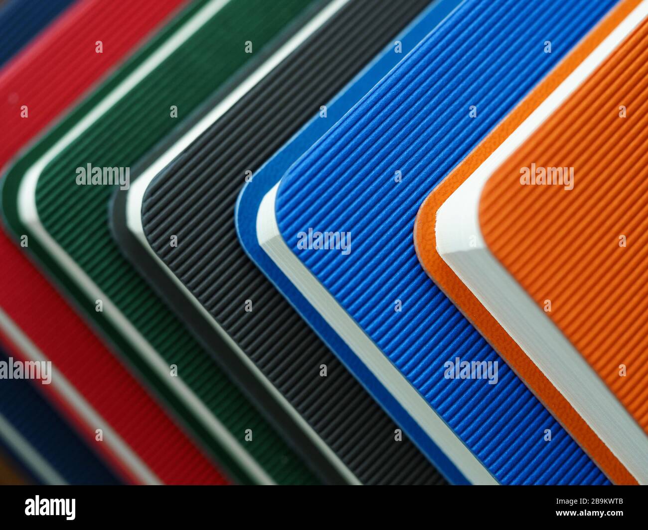 Corrugated cardboard diary palette, management Stock Photo - Alamy
