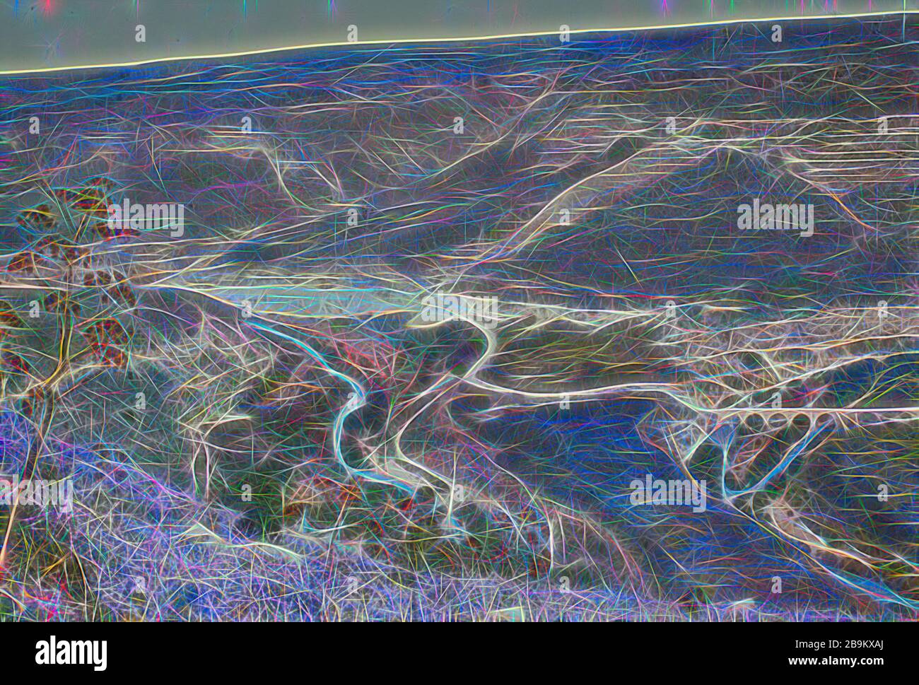 Trans Jordan. River Yarmuk in Gilead. 1950, Jordan Stock Photo - Alamy