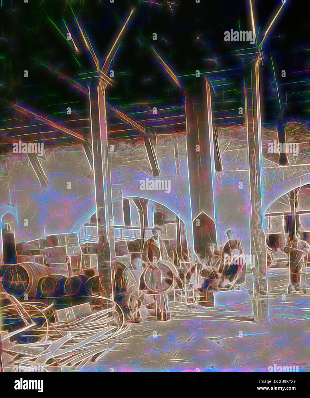 Mikweh. Wine cellars, interior American Colony, Jerusalem. Photograph ...