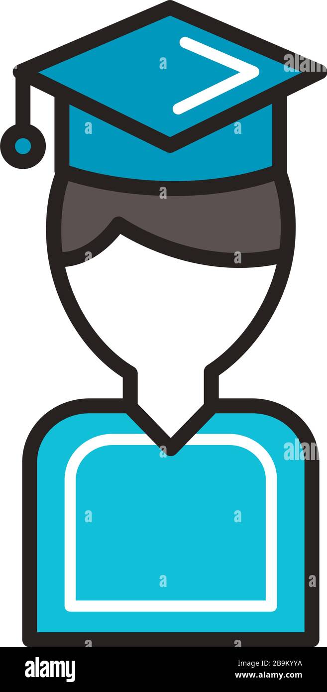 student graduated line and fill style Stock Vector Image & Art - Alamy