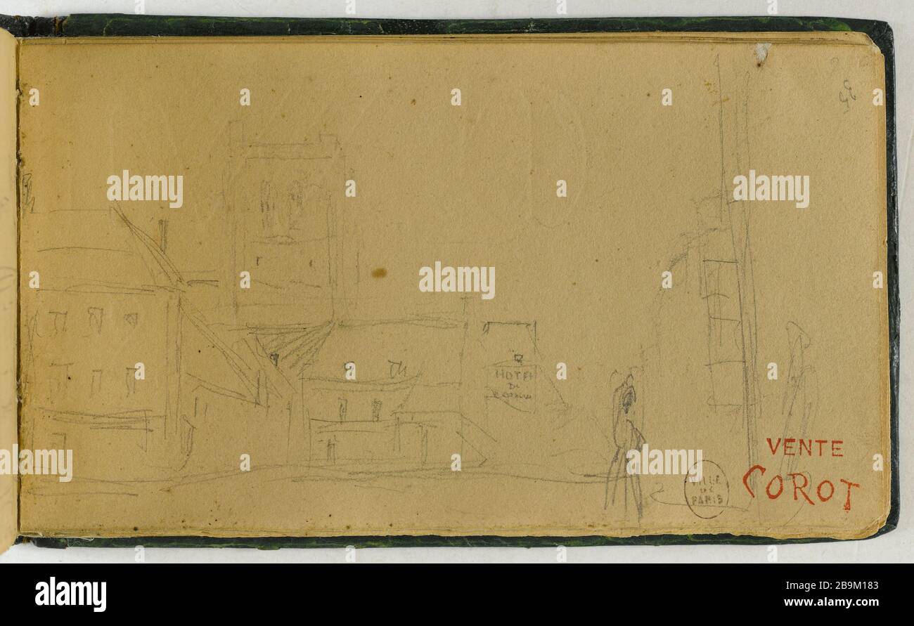 BOOK OF THE DRAWINGS OF DRAWING: CITYSCAPE (PAGE 35) Camille-Jean ...
