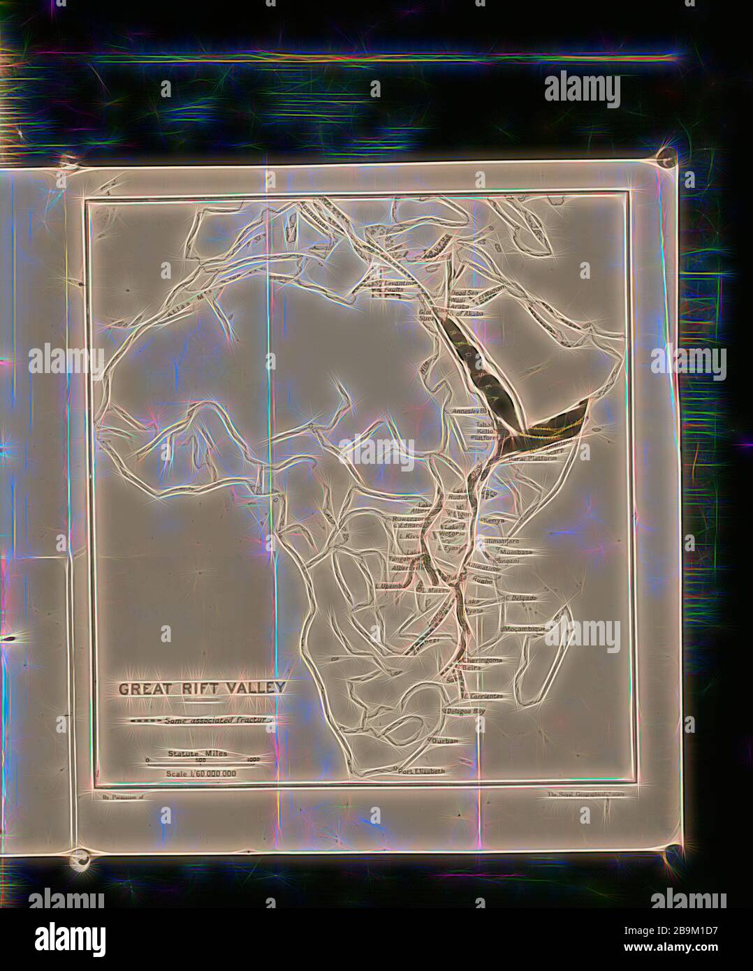 Map of Rift Valley. 1898, Africa Stock Photo - Alamy